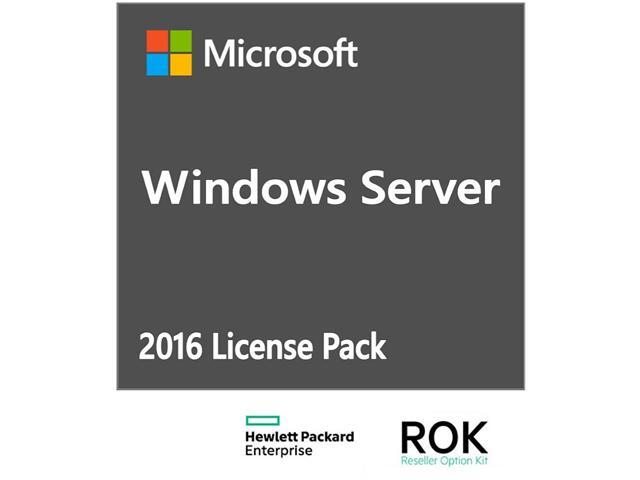 HPE ROK License - MS Windows Server 2016 - 5 user CAL - Newegg.com